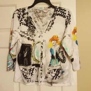 Onque Casuals Tops | Onque Casuals 34 Sleeve Shirt Size Ps | Poshmark